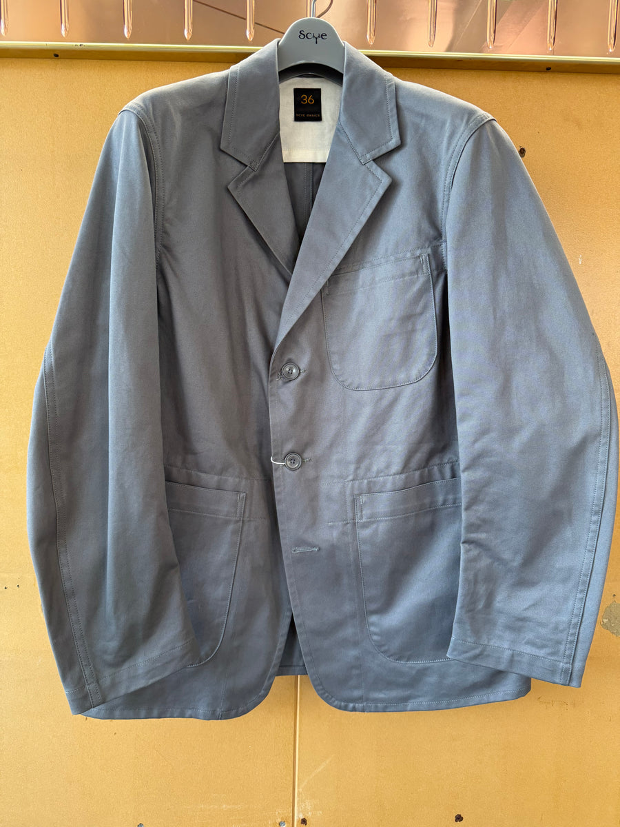 【Scye BASICS】CHINO WORK JACKET | GRAY | EDISTORIAL STORE