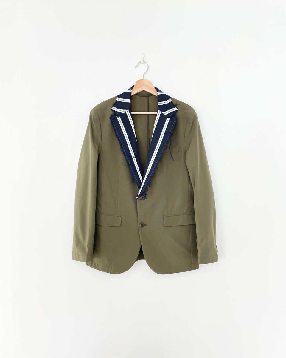 【MASH UP】REGIMENTAL LAPEL JACKET | EDISTORIAL STORE